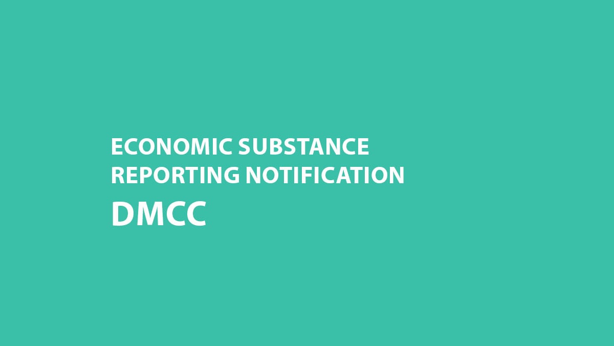 Economic Substance Reporting Notification DMCC Deadline - Saif ...